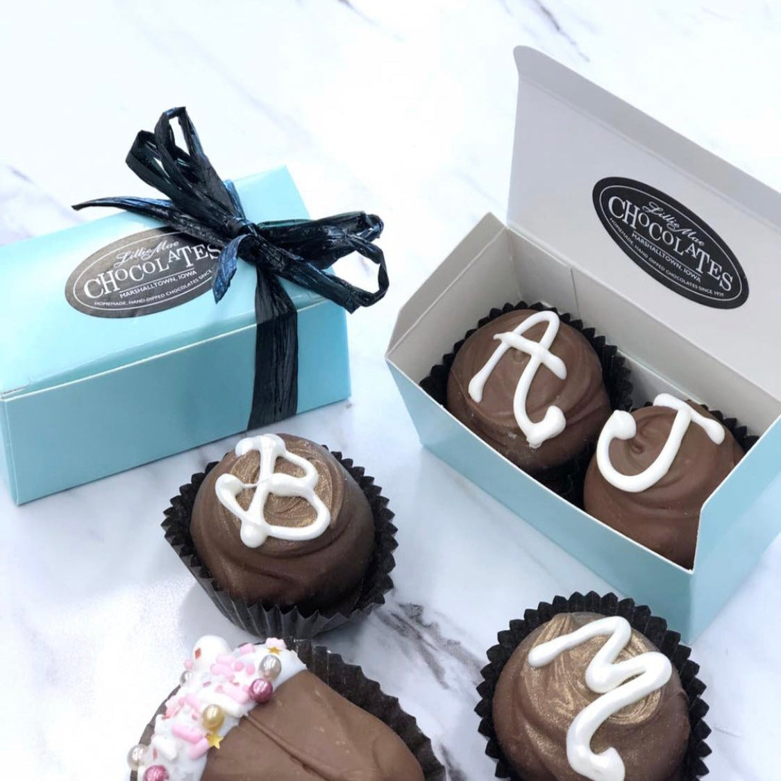 Monogrammed Chocolate for Weddings – Lillie Mae Chocolates and Caramels